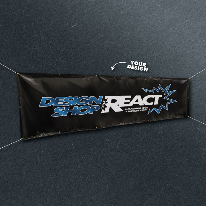 Custom Hanging Banner – Design Shop React