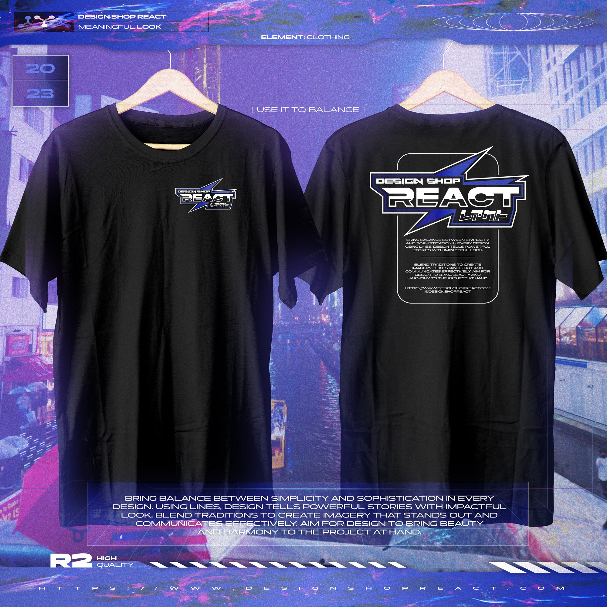 Balance - T-Shirt – Design Shop React