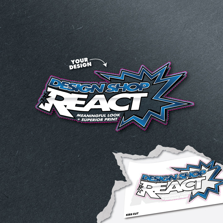 Custom Clear Stickers – Design Shop React